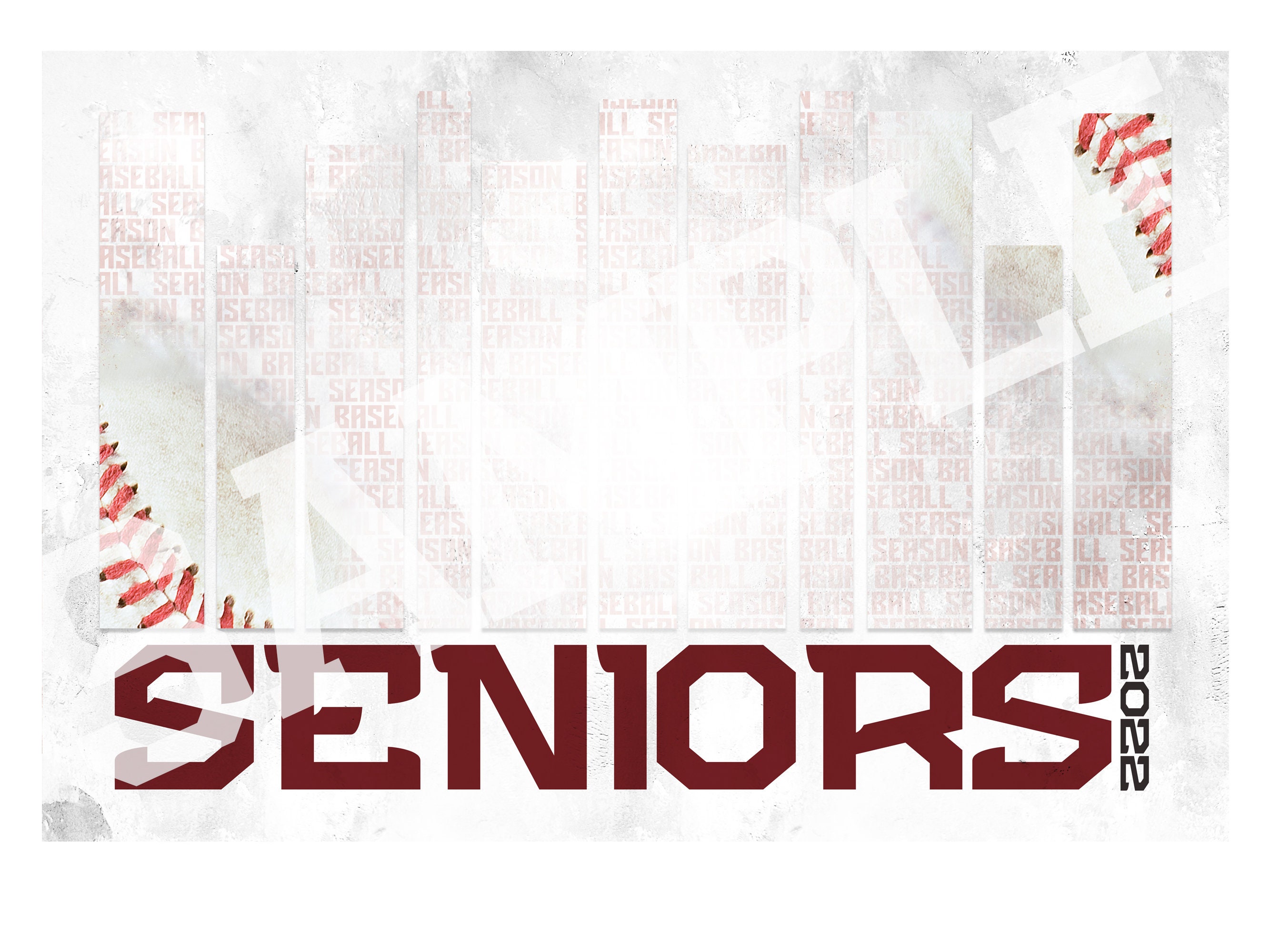 Senior Baseball Banner Template, High Resolution (digital Download) - Etsy