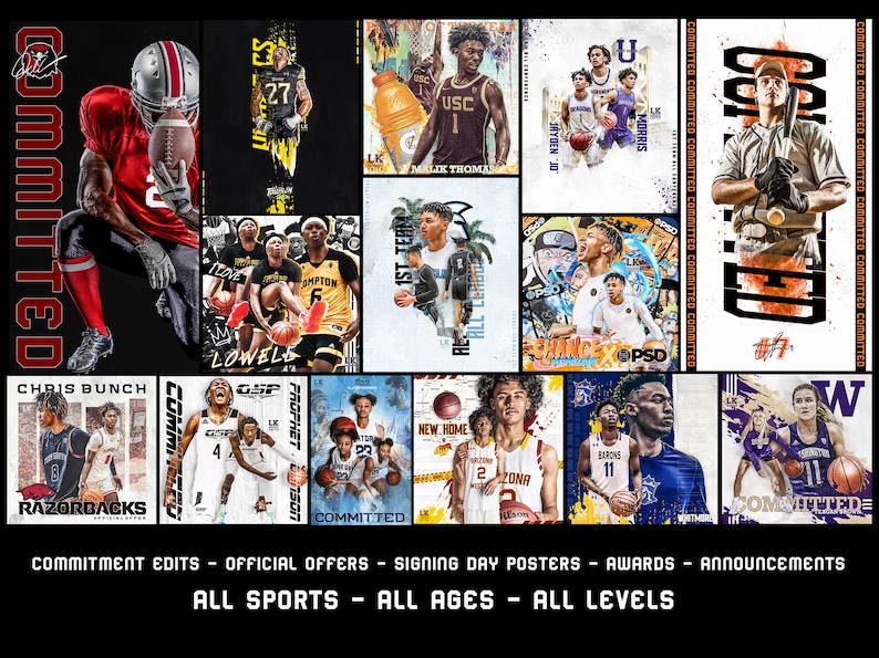 Custom Design - Commitment Edits, Signing Day Poster, Official Offers ...