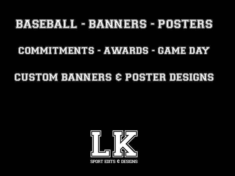 Baseball Banner & Baseball Poster Design / Digital File - Etsy