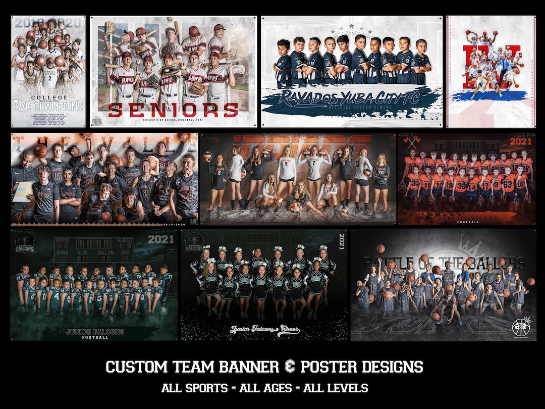 Custom Team Sports Banner & Poster Design (digital File) - Etsy