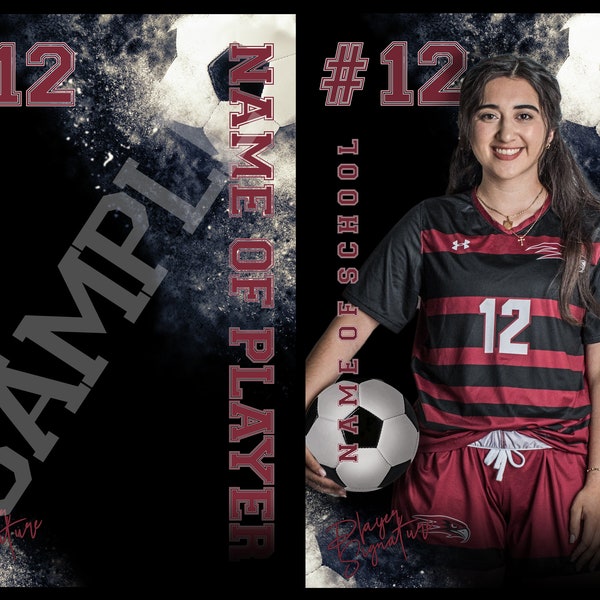 Senior Sports Banner Template Soccer - Etsy