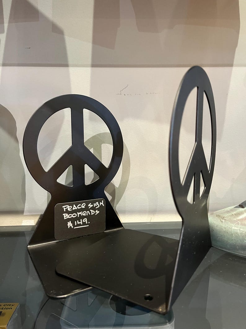 Peace Sign Bookends - Etsy