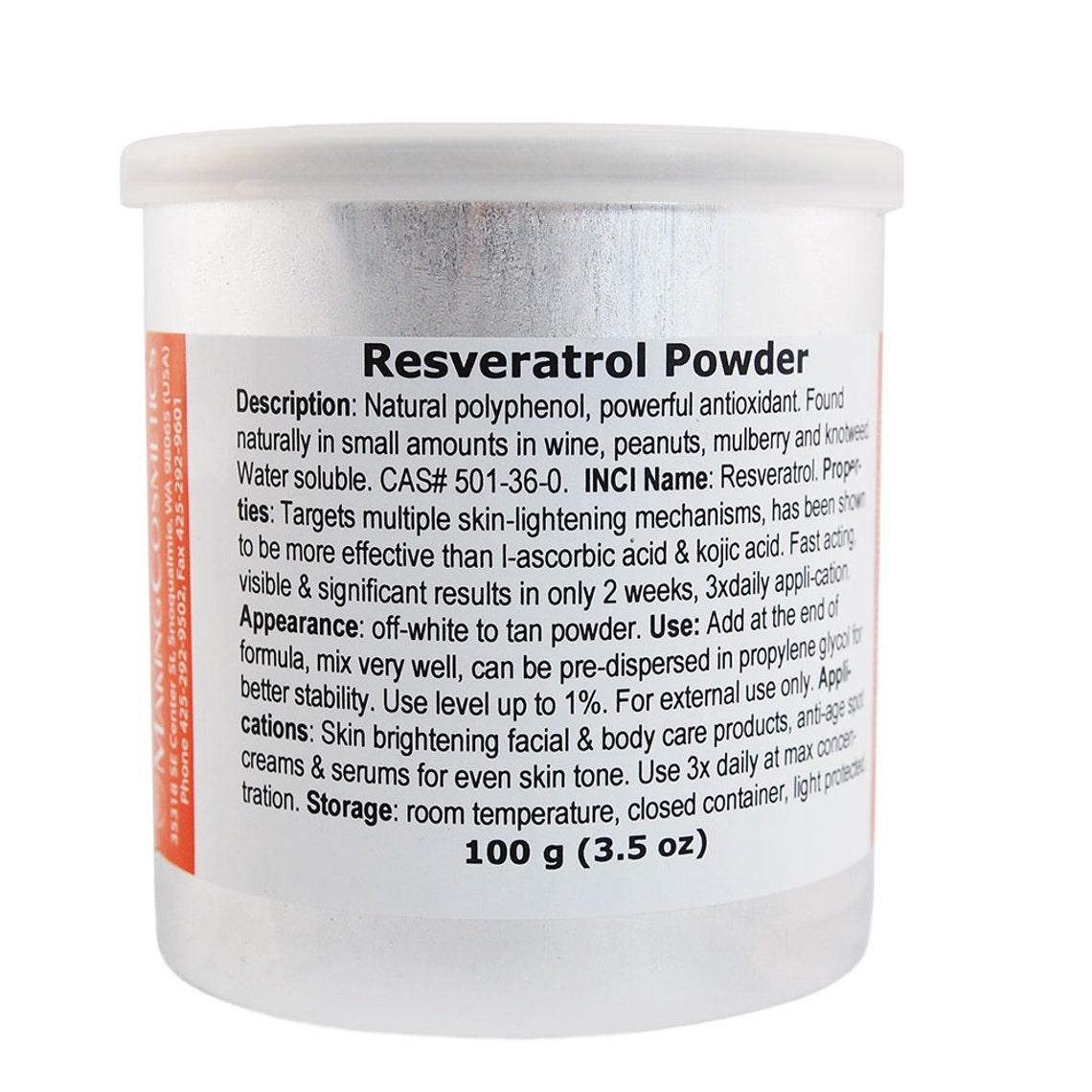 Makingcosmetics Resveratrol Powder Cosmetic Ingredient | Etsy