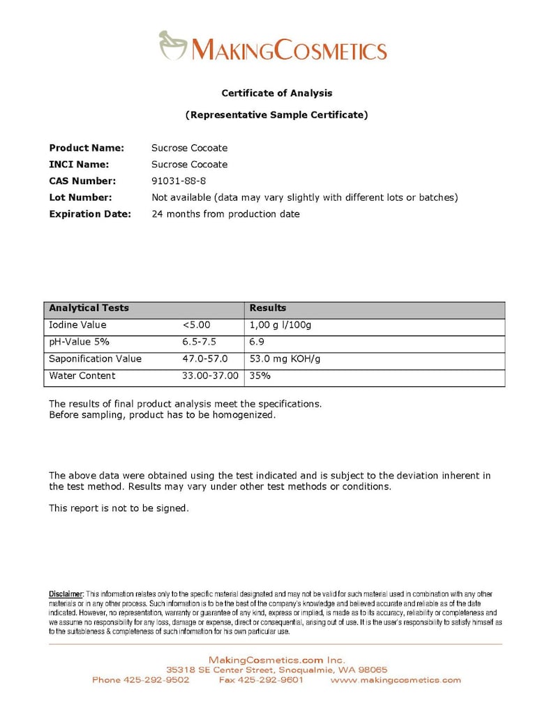 Makingcosmetics - Sucrose Cocoate - Cosmetic Ingredient - Etsy
