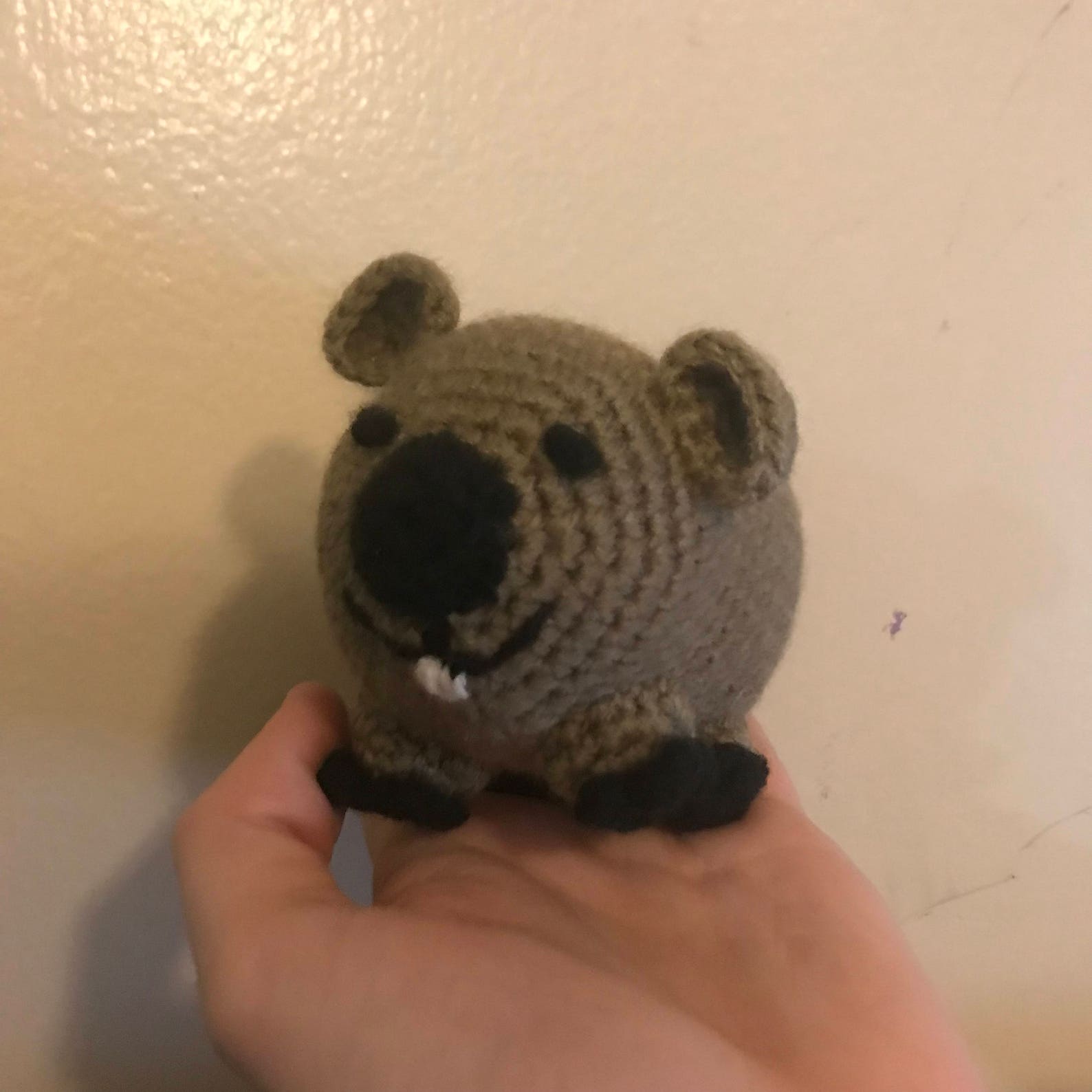 Wombat Amigurumi Plush Animal Desk Ornament Amigurumi Stuffy - Etsy