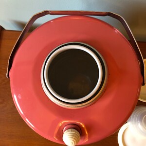 Vintage Pink Knapp Monarch Therm A Jug With Cup, One Gallon Mid Century ...