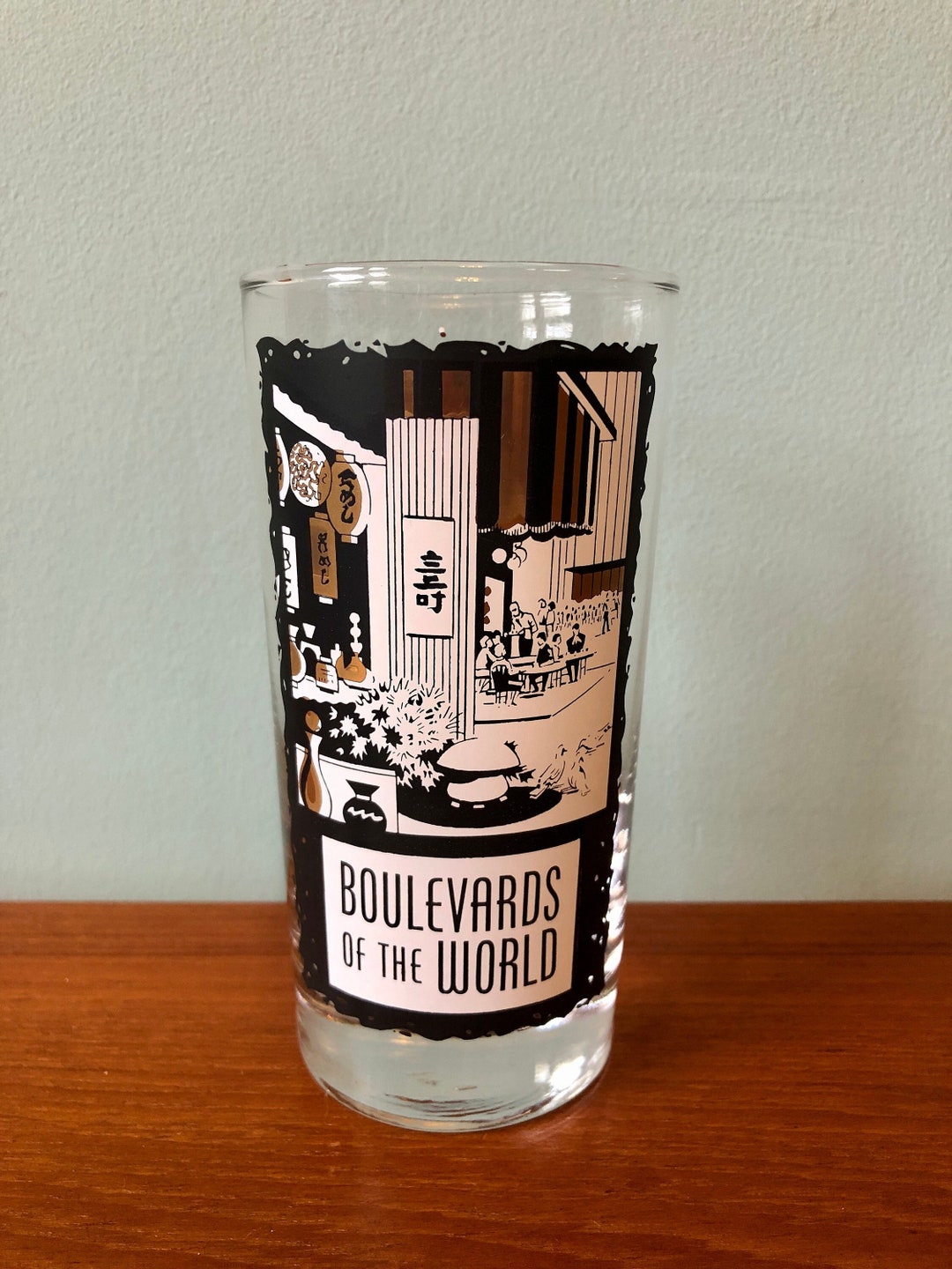 Vintage Mid Century Seattle World's Fair Glass, Boulevards of the World ...