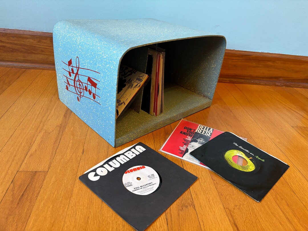 Vintage Music Record Holder, Vinyl 45s Record Storage Holder, LP Vinyl ...