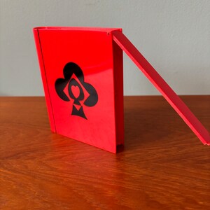 Vintage Plastic Red Club Playing Card Case, Retro Antique Card Case - Etsy