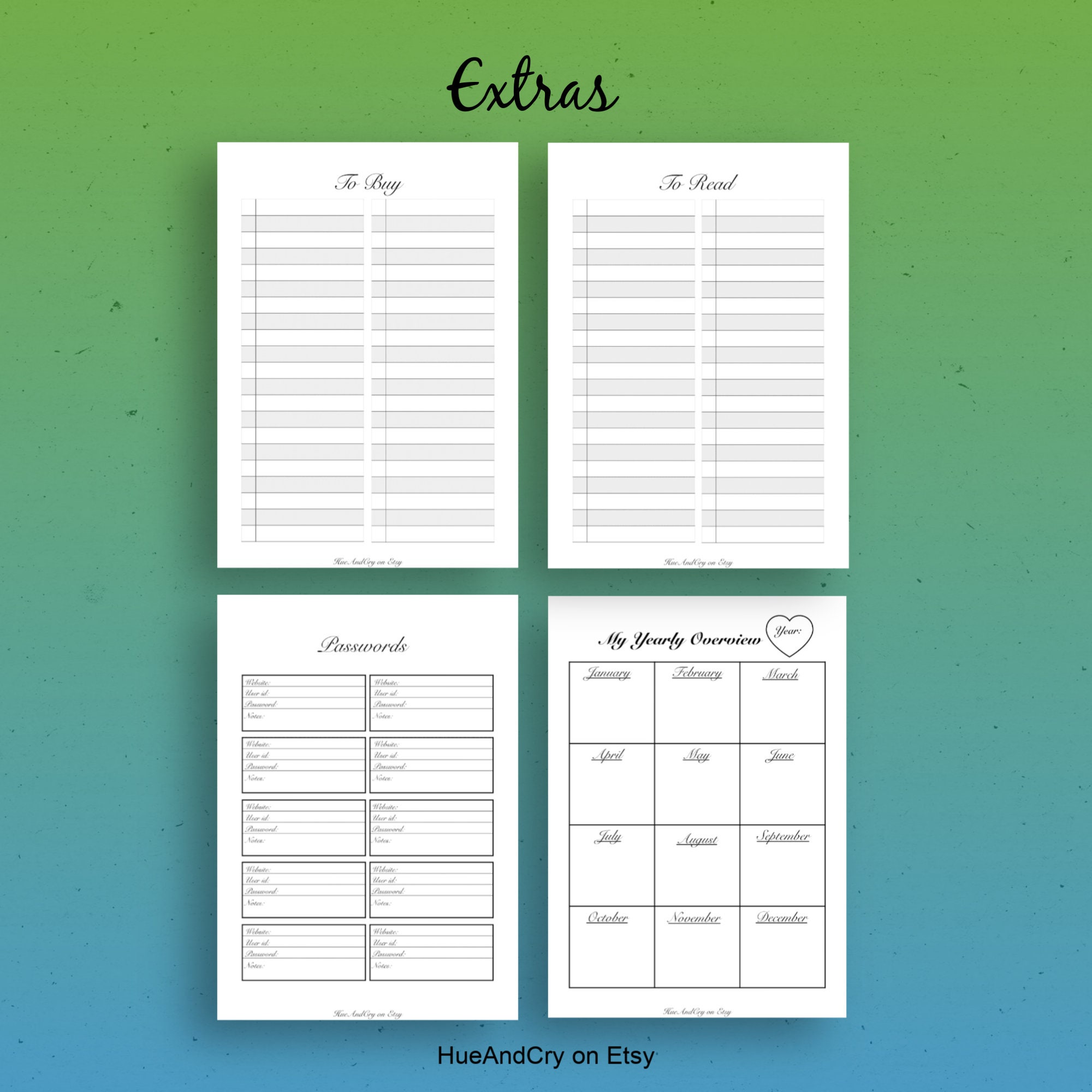 Ultimate Life Planner Minimalist, A4, A5, US Letter - Etsy