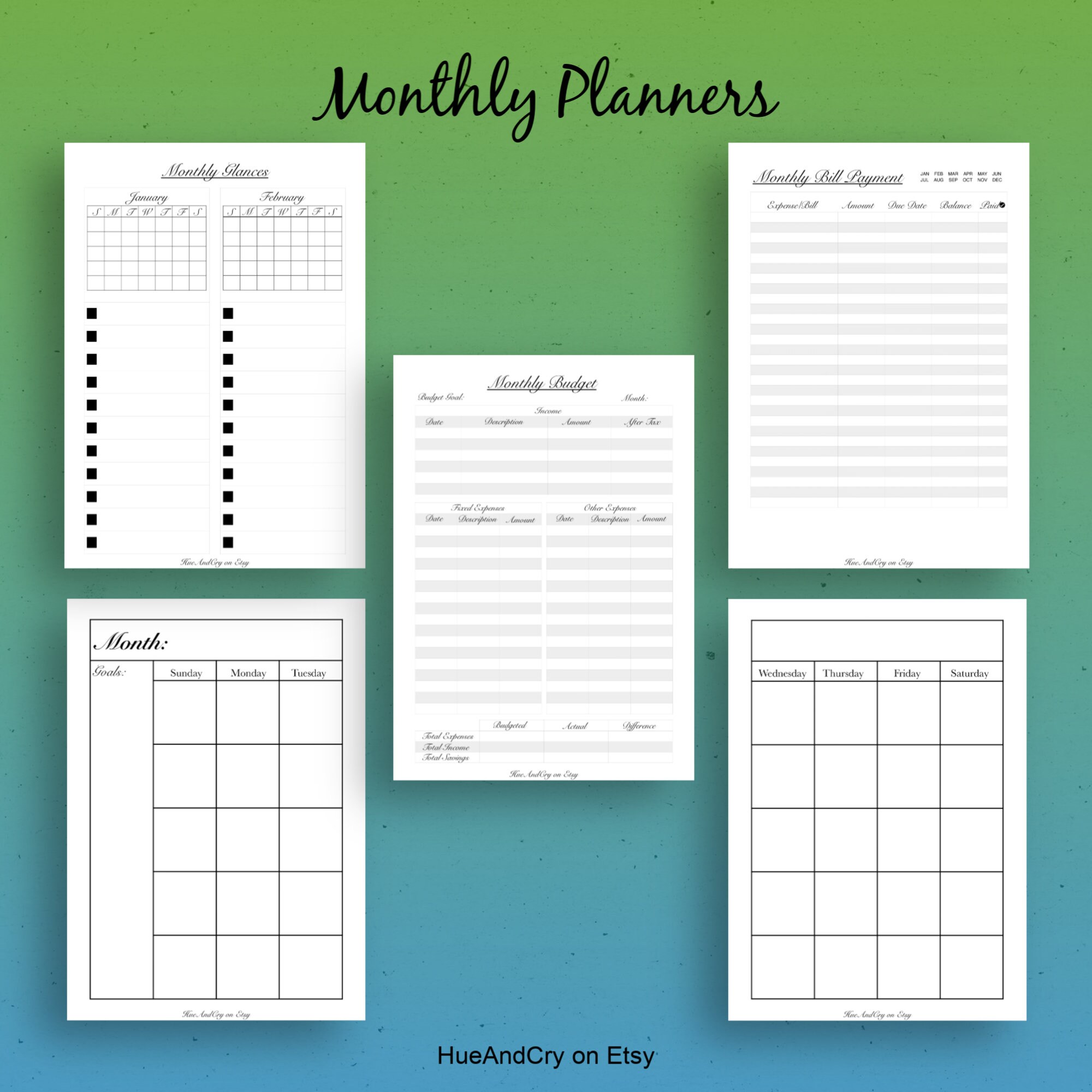 Ultimate Life Planner Minimalist, A4, A5, US Letter - Etsy