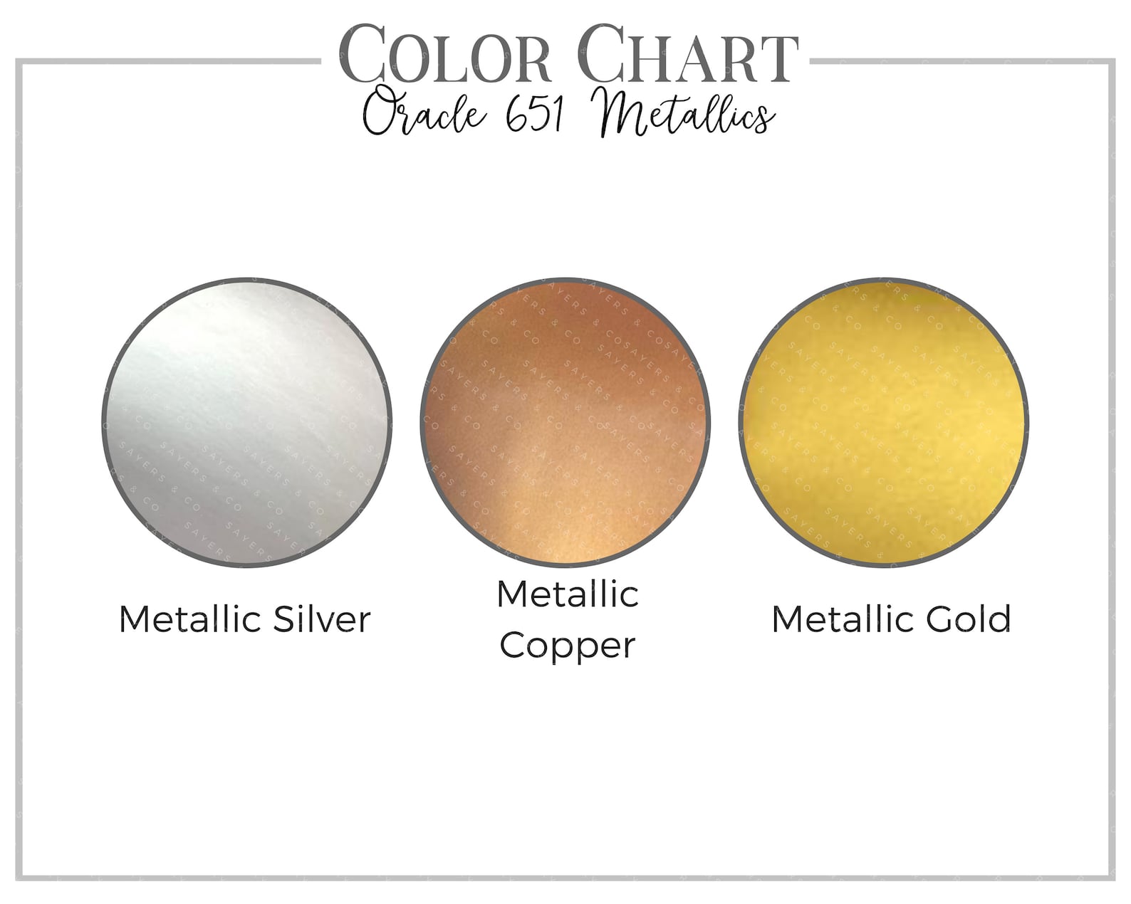 Oracle 651 Adhesive Vinyl DIGITAL Download Color Chart 100% - Etsy