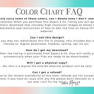 Oracle 651 Adhesive Vinyl DIGITAL Download Color Chart, 100% ...