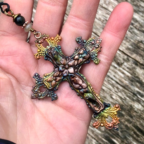 Copper Cross - Etsy