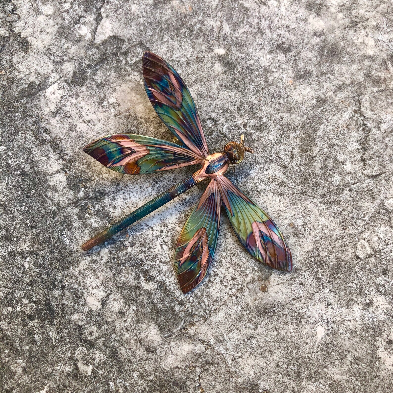 Dragonfly Pin Copper Dragonfly Pin Dragon Fly Jewelry - Etsy