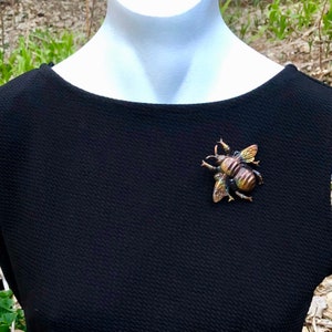Bee Pin Copper Bee Jewelry Honeybee Pin Bee Pins Bees - Etsy