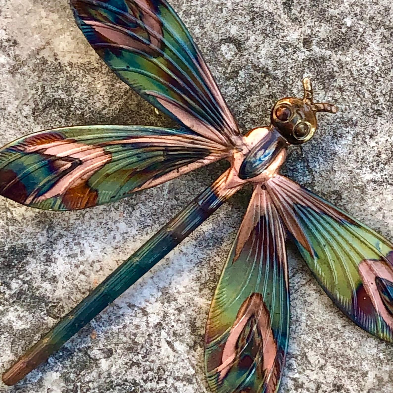 Dragonfly Pin Copper Dragonfly Pin Dragon Fly Jewelry - Etsy