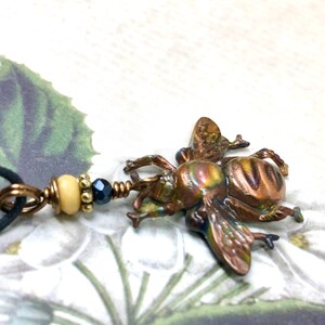 Bee Necklace Copper Bee Pendant Honeybee Necklace Nature Gift Bees ...