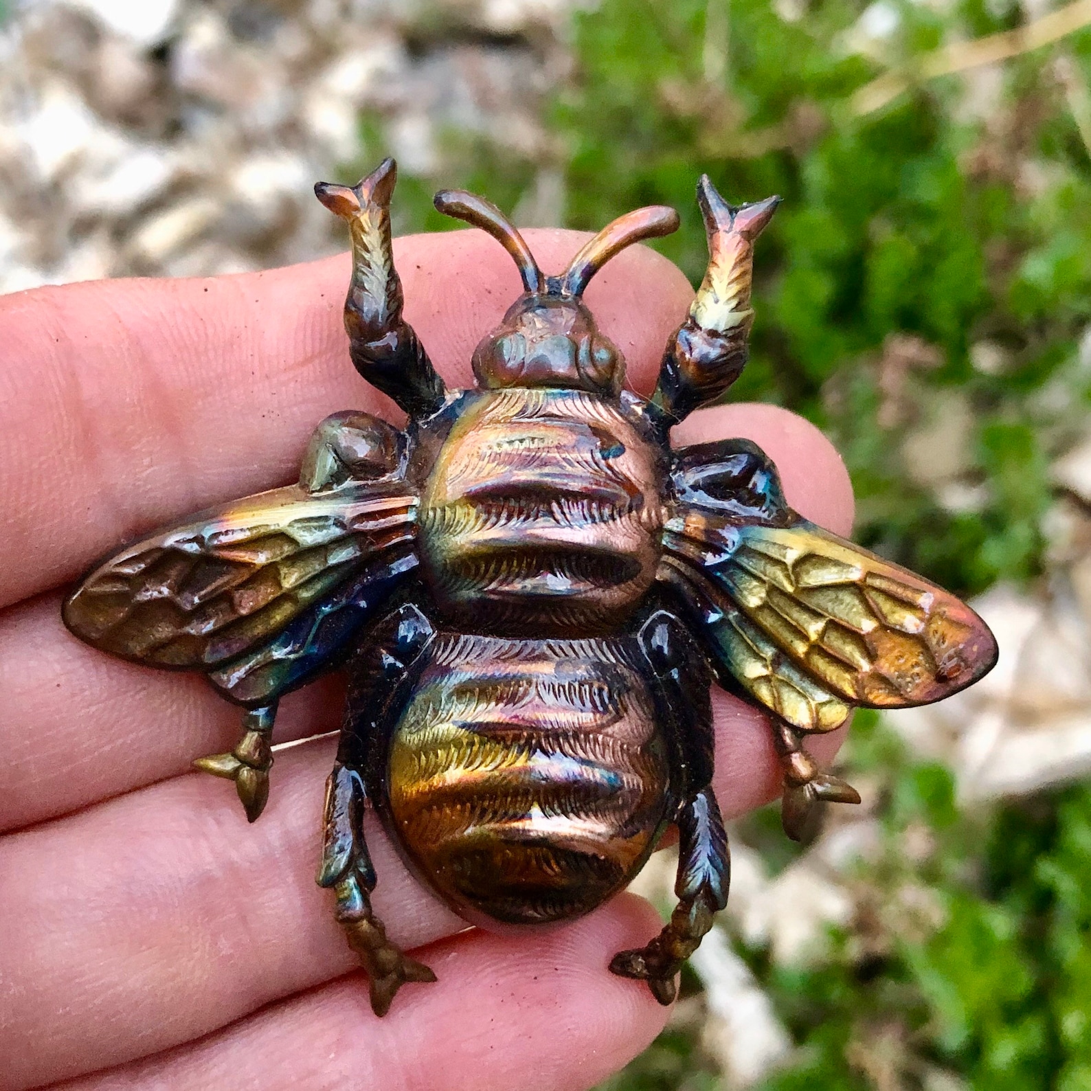 Bee Pin Copper Bee Jewelry Honeybee Pin Bee Pins Bees - Etsy