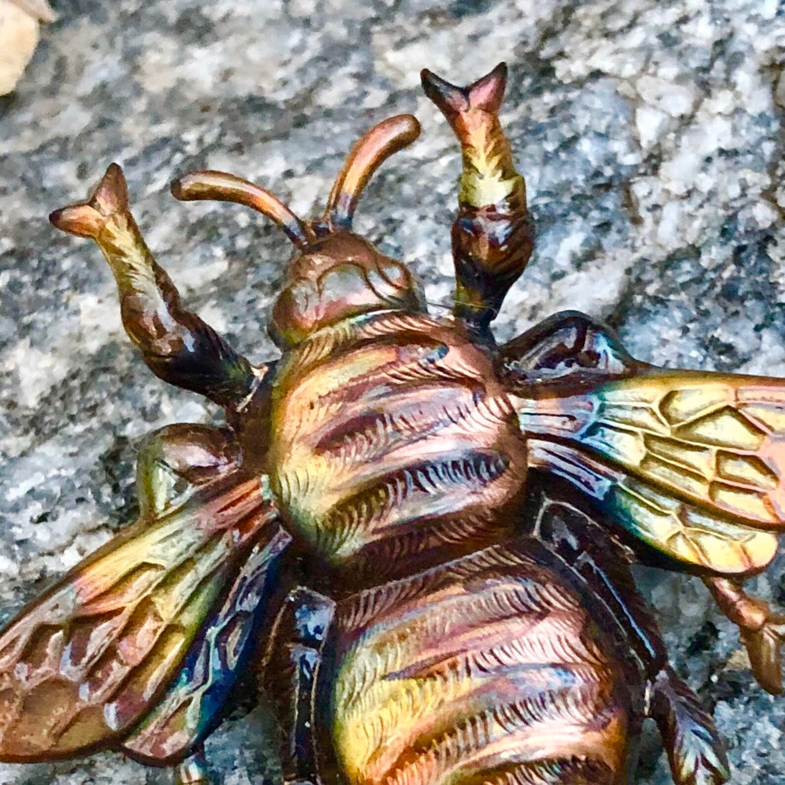 Bee Pin Copper Bee Jewelry Honeybee Pin Bee Pins Bees - Etsy