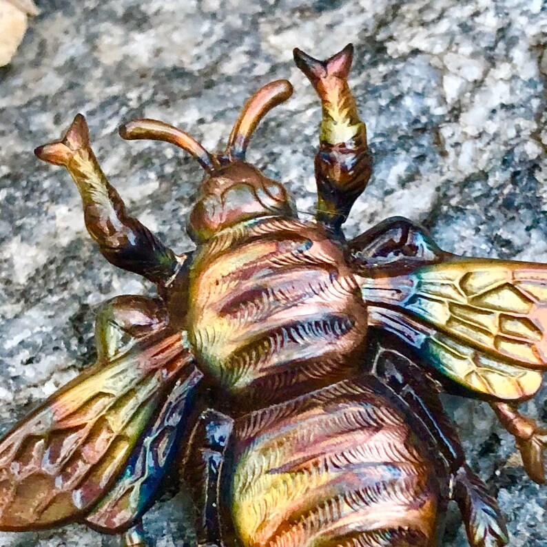 Bee Pin Copper Bee Jewelry Honeybee Pin Bee Pins Bees - Etsy