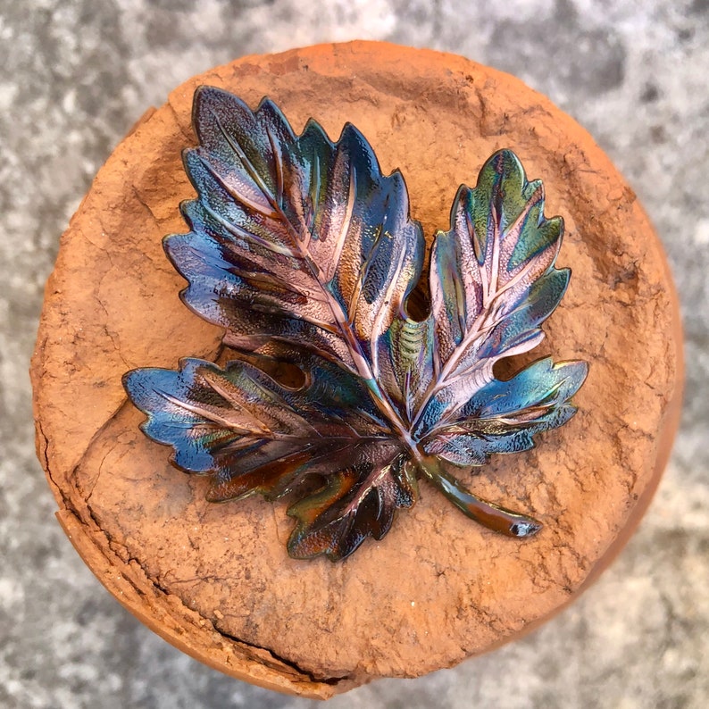 Maple Leaf Pin - Copper Leaf Pin - Leaf Jewelry - Maple Leaves ...