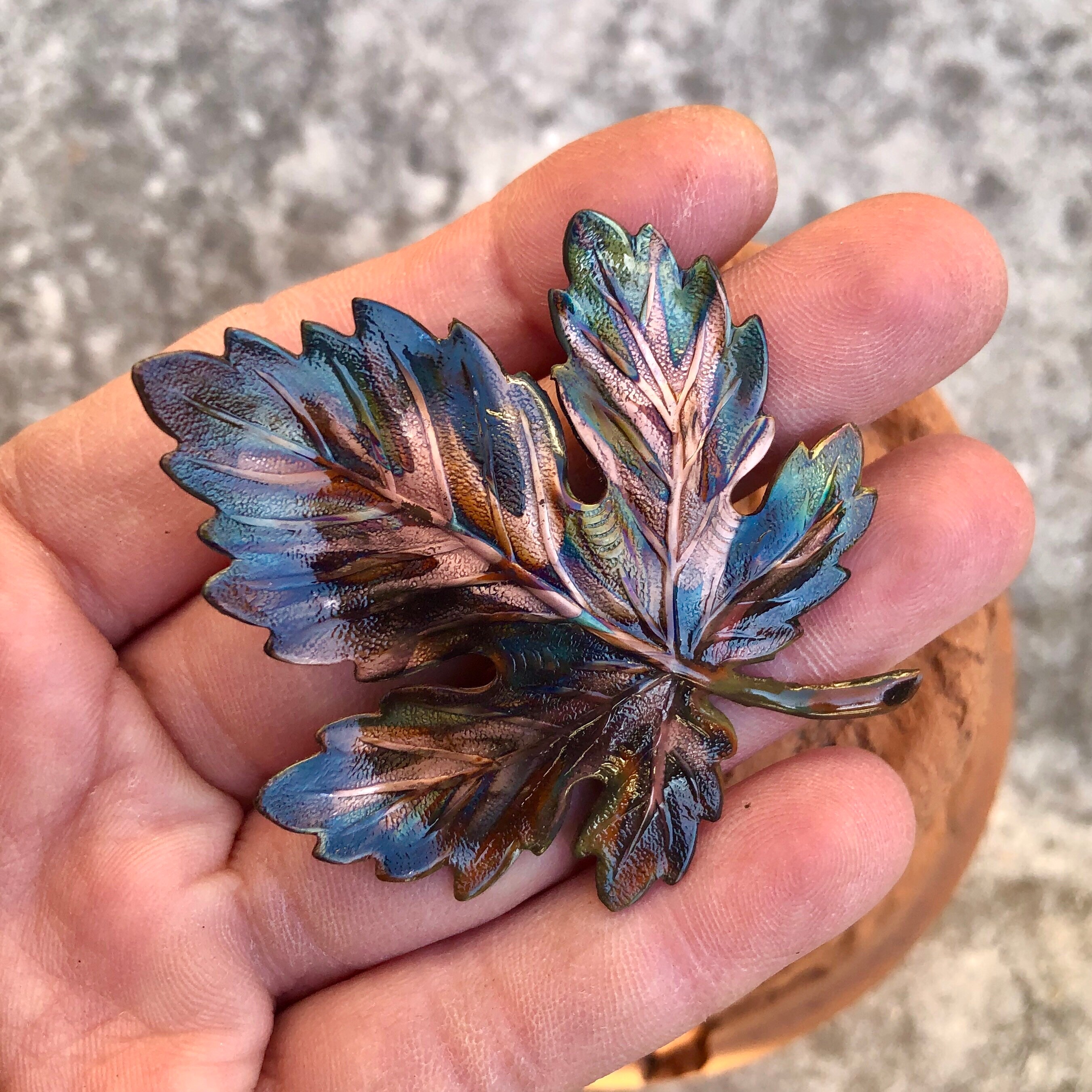 Maple Leaf Pin - Copper Leaf Pin - Leaf Jewelry - Maple Leaves ...