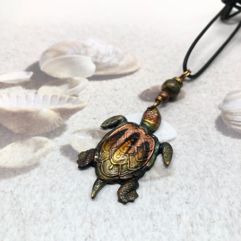 Turtle Pendant - Etsy
