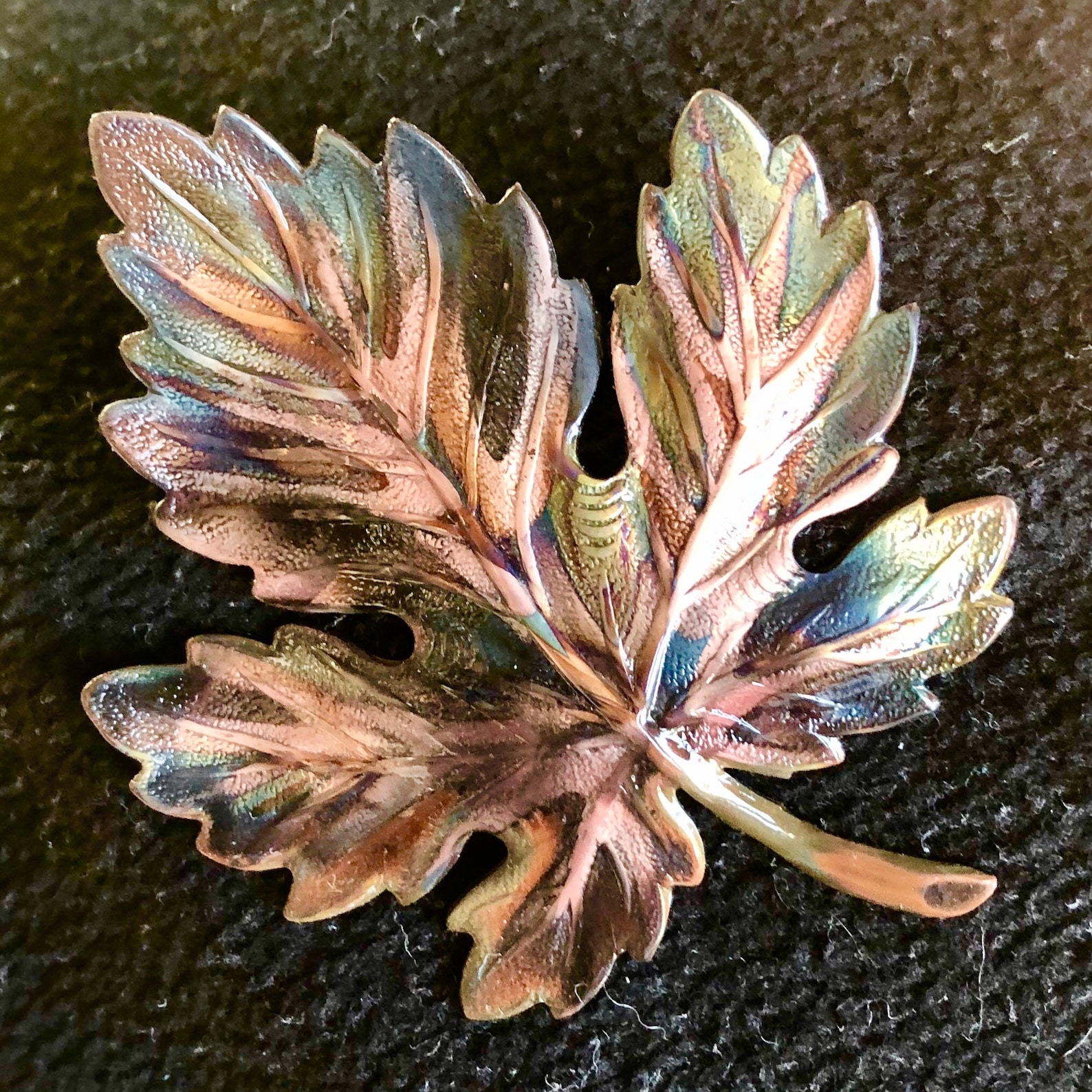 Maple Leaf Pin Copper Leaf Pin Leaf Jewelry Maple Leaves - Etsy