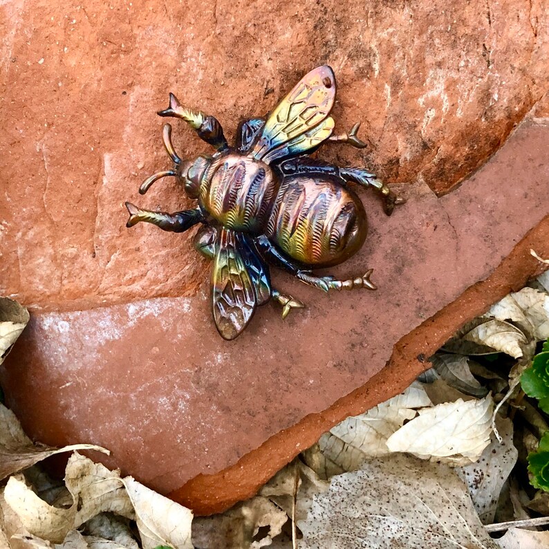 Bee Pin Copper Bee Jewelry Honeybee Pin Bee Pins Bees - Etsy