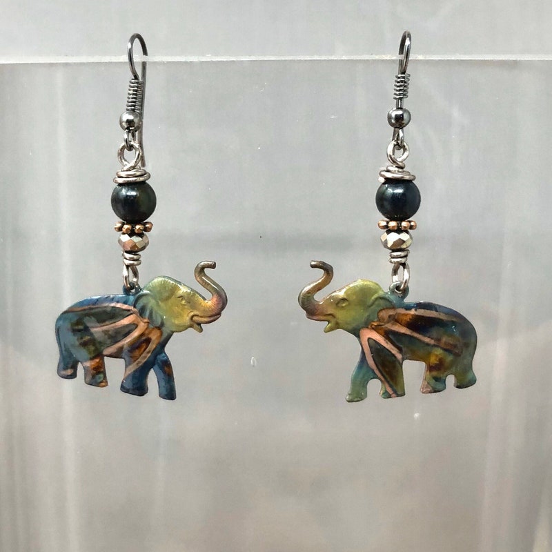 Elephant Earrings - Etsy
