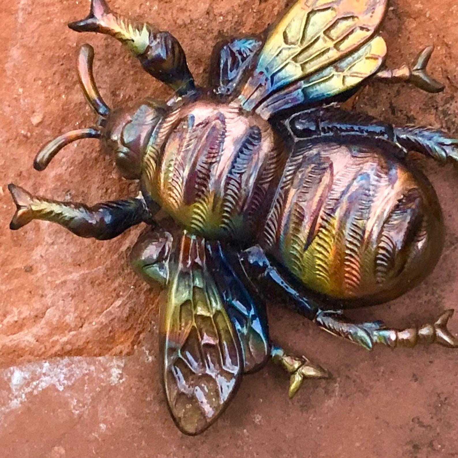 Bee Pin Copper Bee Jewelry Honeybee Pin Bee Pins Bees - Etsy