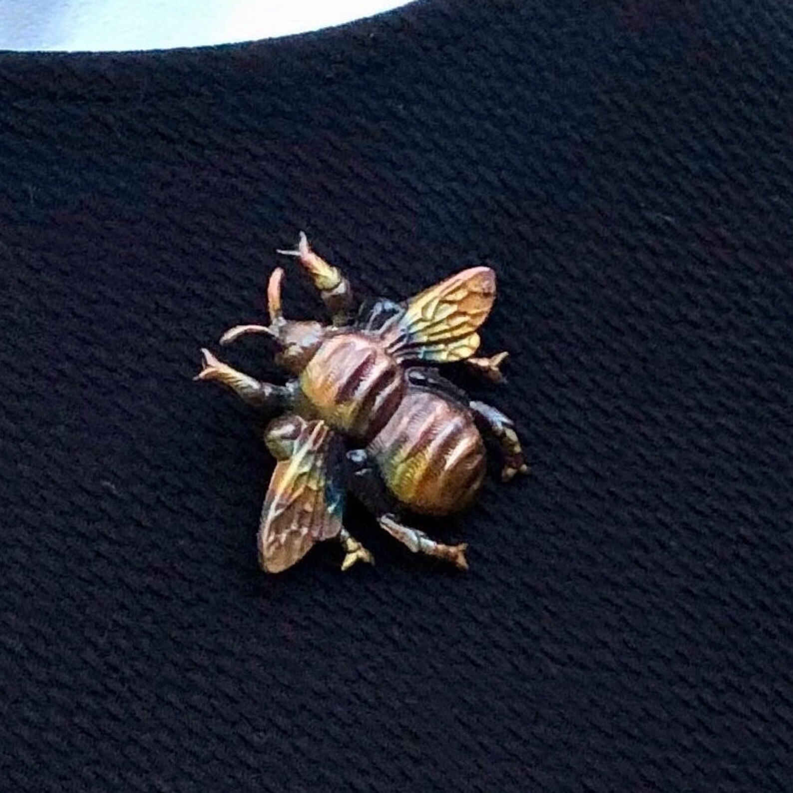 Bee Pin - Copper Bee Jewelry - Honeybee Pin - Bee Pins - Bees Brooch ...