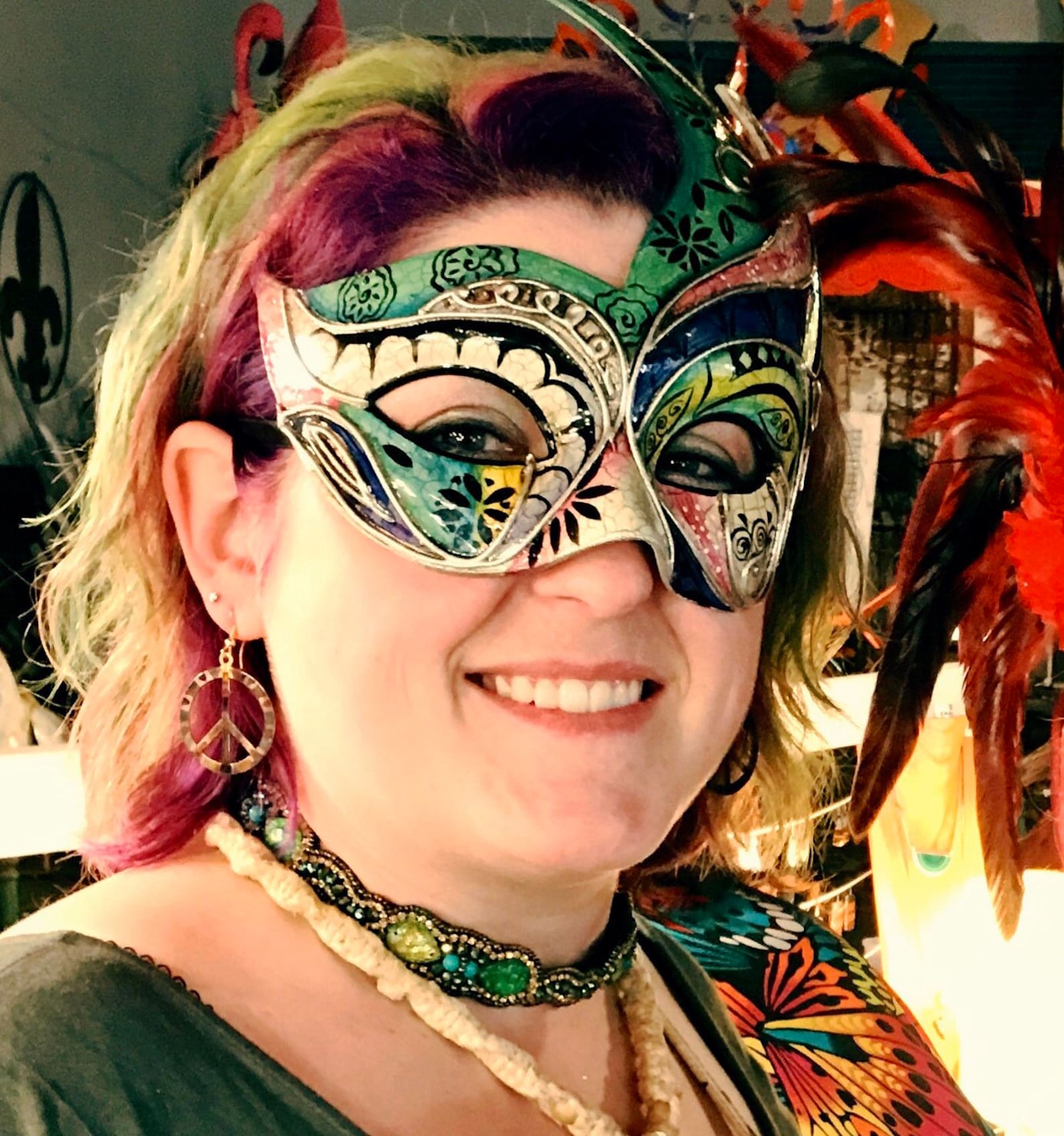 Peace Symbol Earrings Copper Peace Sign Earrings Peace - Etsy