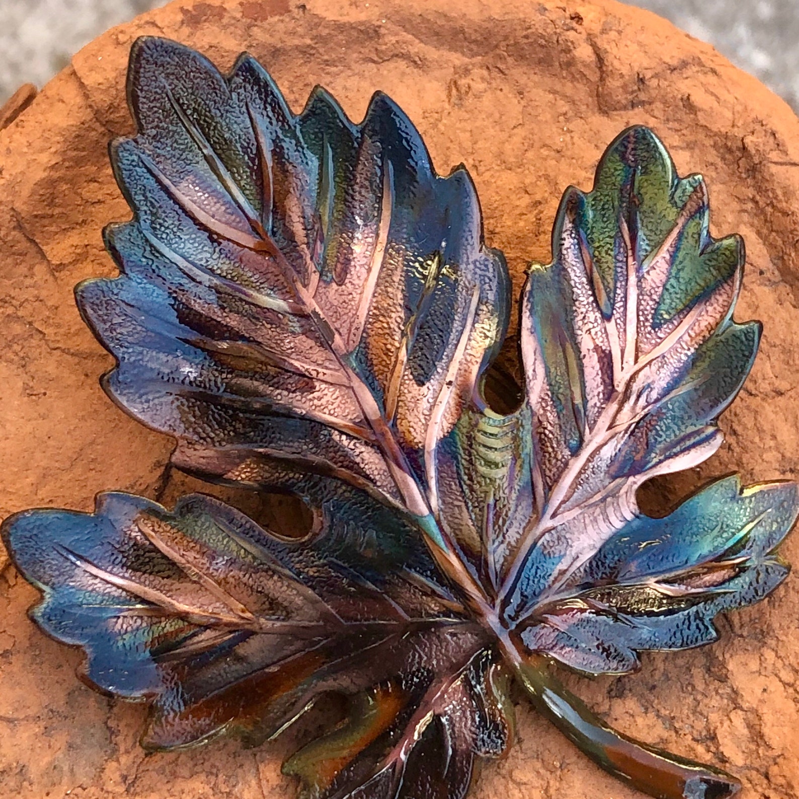 Maple Leaf Pin Copper Leaf Pin Leaf Jewelry Maple Leaves | Etsy