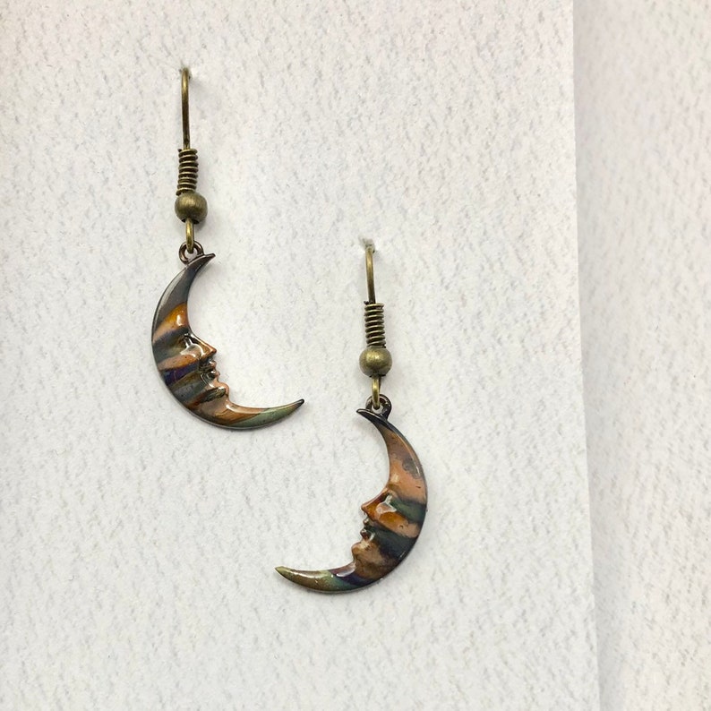 Moon Earrings - Crescent Moon Earrings - Moon Jewelry - Lunar Earrings ...