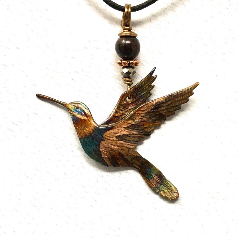Hummingbird Necklace - Etsy