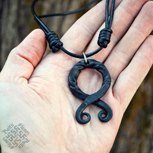 Troll Cross Pendant, Hand Forged / Blacksmith Made Trollkors Amulet - Etsy