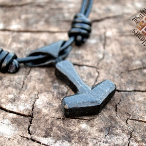 Thor's Hammer Pendant, Hand Forged / Blacksmith Made Mjollnir Necklace ...