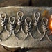 Knotted Steel Keychain, Blacksmith Made / 11th Anniversary Gift / Hand ...