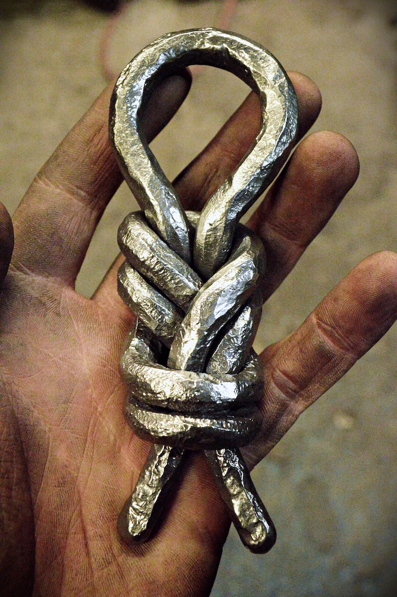 Blacksmith Made Forever Knot Keepsake / Hand Forged 6th or 11th ...