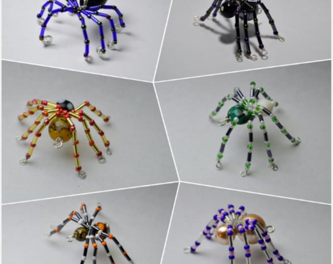 Halloween Spiders/ Christmas Tree Spiders/ Bead Spiders - Etsy
