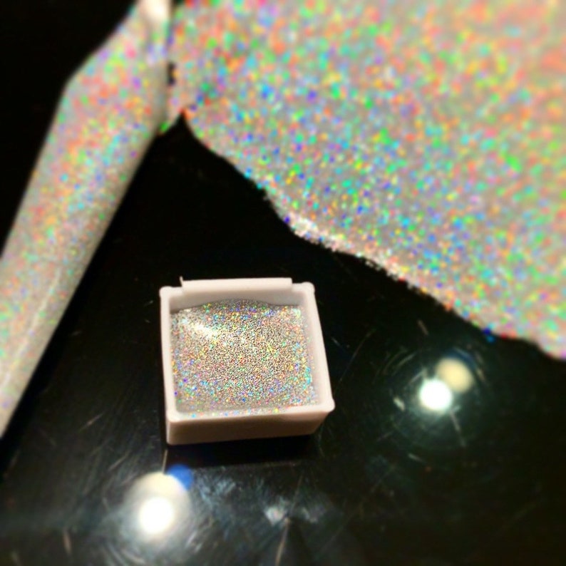 Calligraphy Ink Pan Xena Holographic Silver Glitter | Etsy