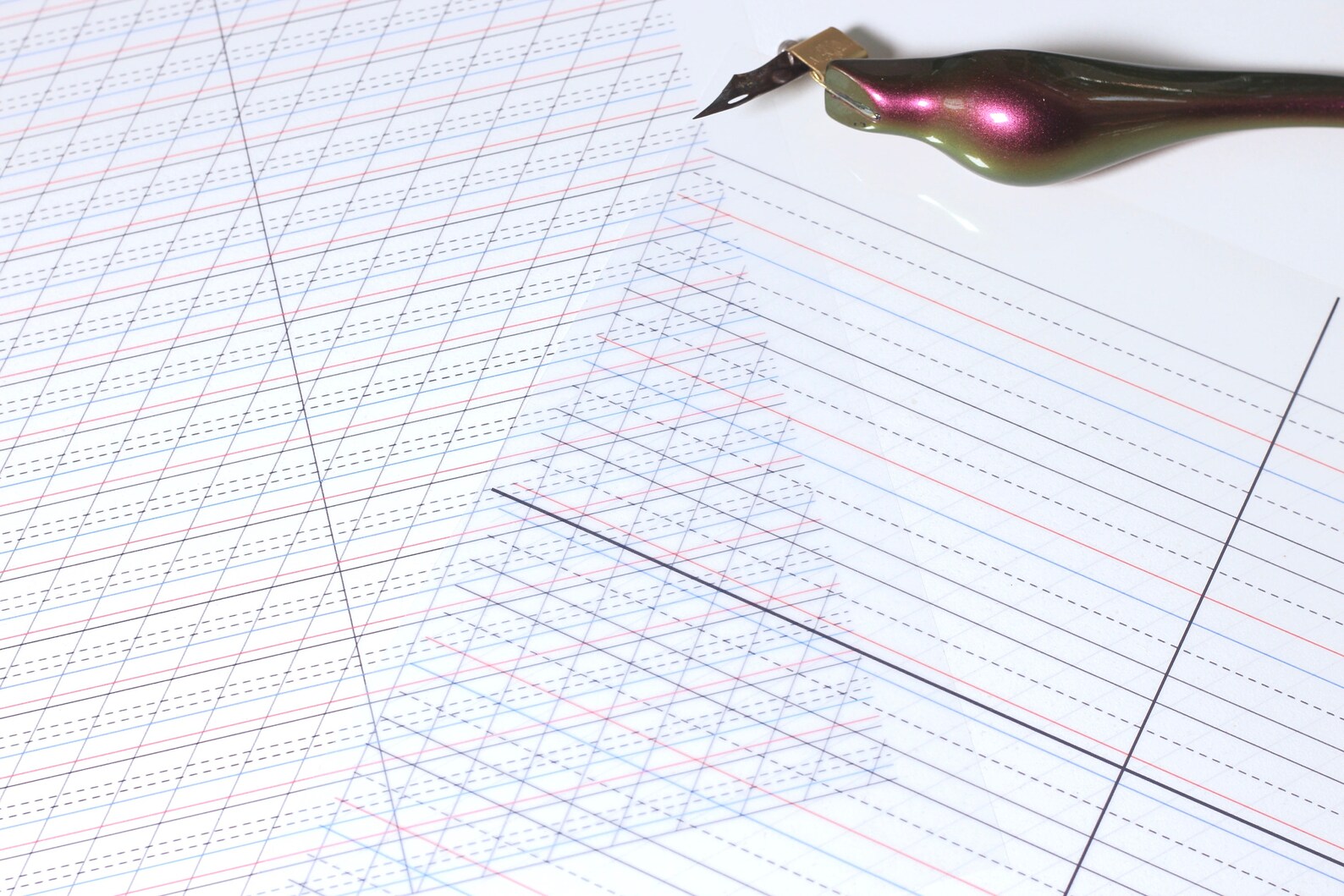 Custom Waterproof Calligraphy Guidelines Reusable Guide Lines - Etsy