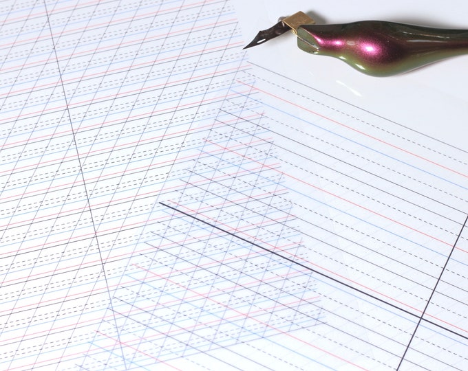 Custom Waterproof Calligraphy Guidelines- Reusable Guide Lines for ...