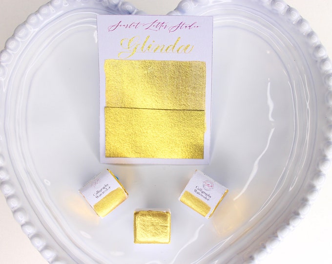 Calligraphy Ink Pan - Glinda - Perfect Gold Calligraphy Ink, Metallic ...