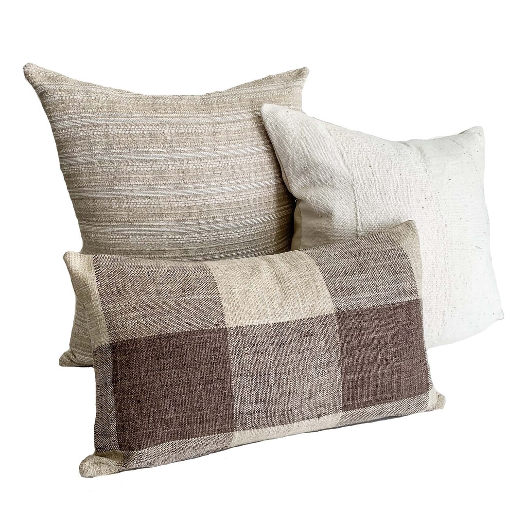 French Laundry Pillows Combination 9 Modern Farmhouse Pillows Mud Cloth ...