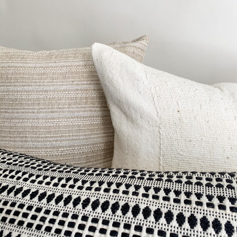 Studio Pillows Neutral Pillow Combination 7 Striped - Etsy