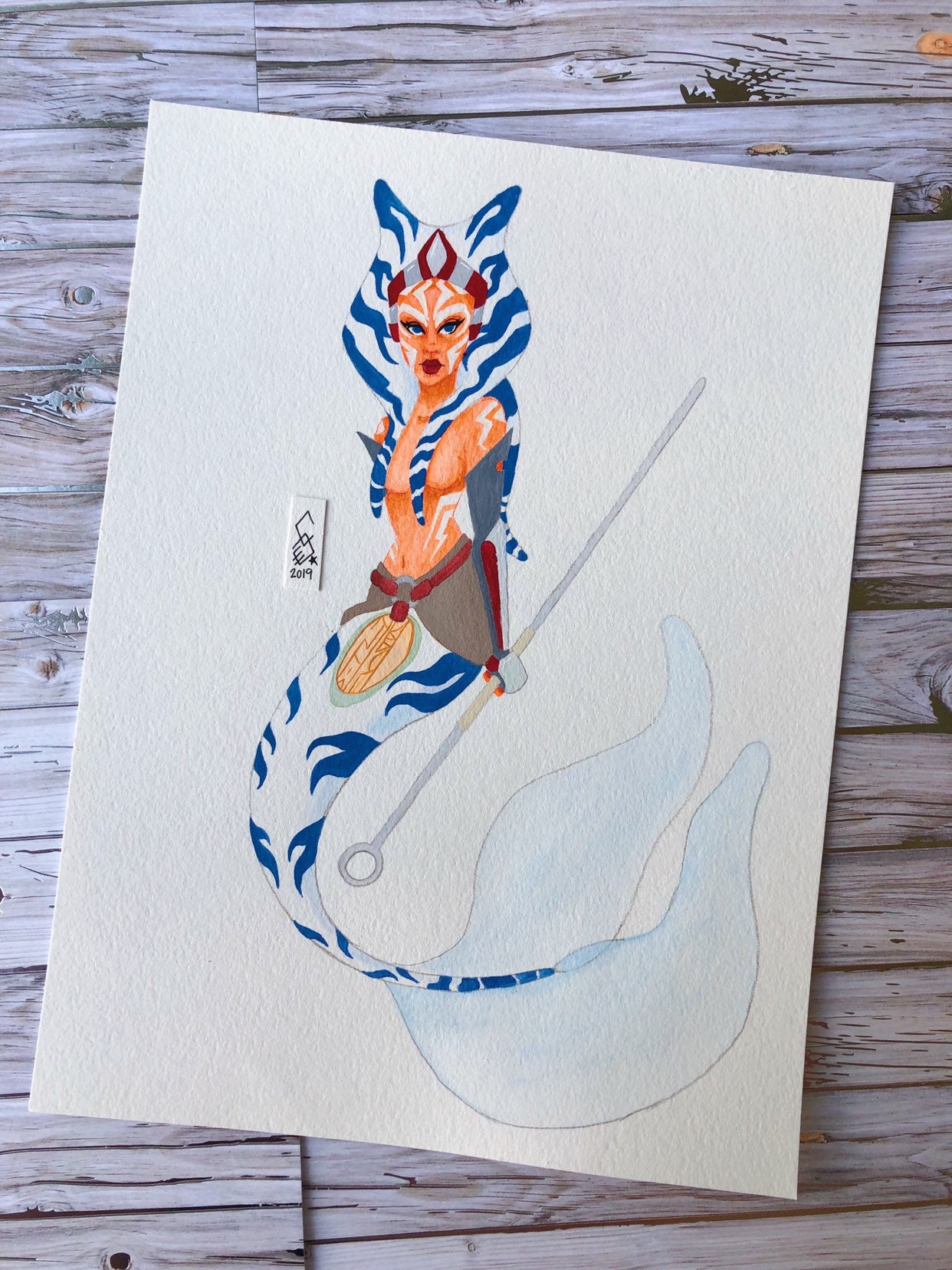 Ahsoka Tano Mermaid Original - Etsy