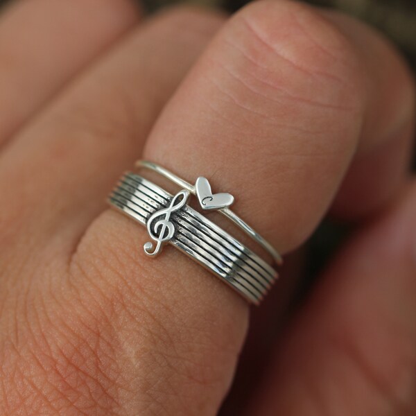 Treble Clef Ring - Etsy